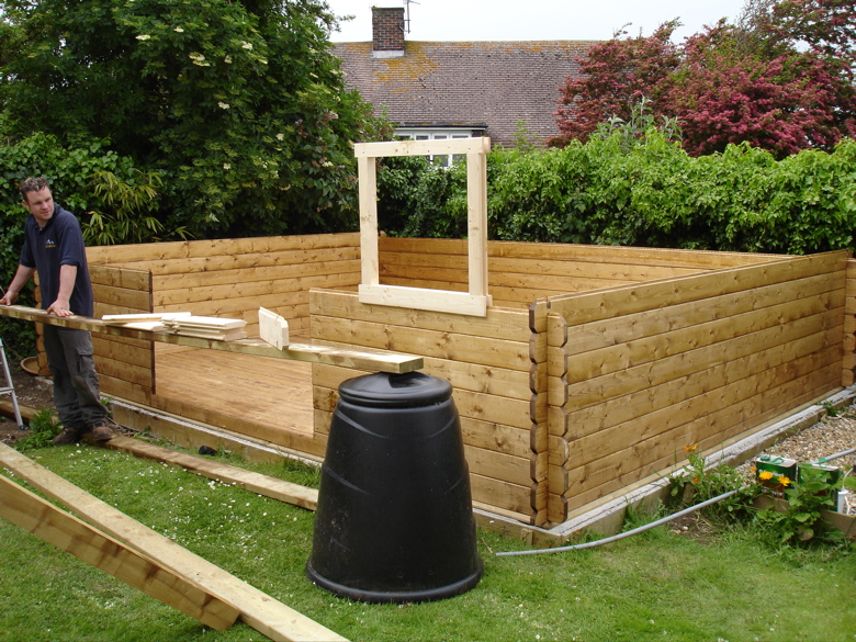 Starting to build the shed framework. – Arbworx
